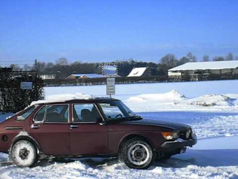 Saab 99 gle power drift - YouTube