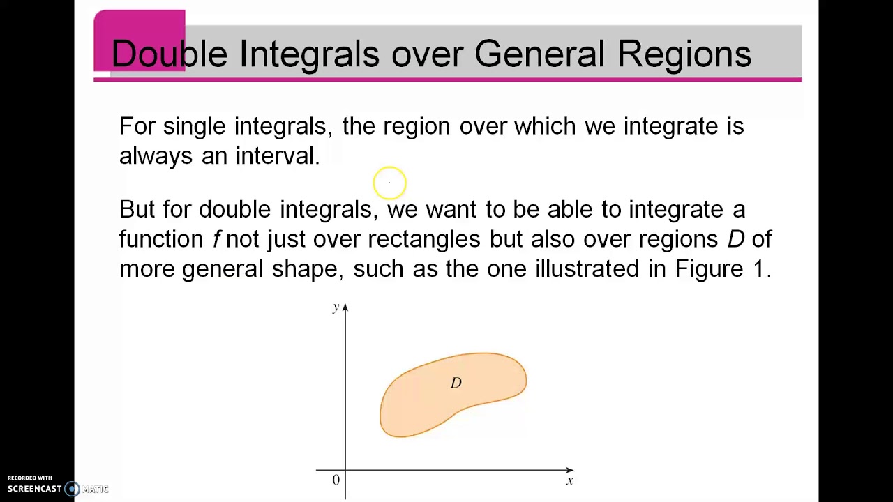 Double Integrals over General Regions part 1 - YouTube