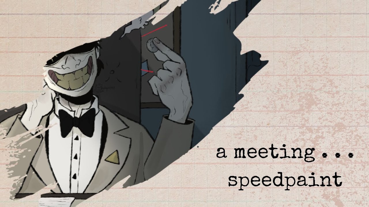 silas birchtree (bill cipher) speedpaint || a meeting . . . - YouTube