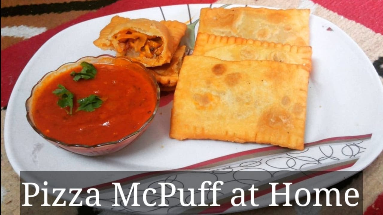 Pizza McPuff Recipe वेज पिज़्ज़ा पफ I McDonald Style Puff - YouTube