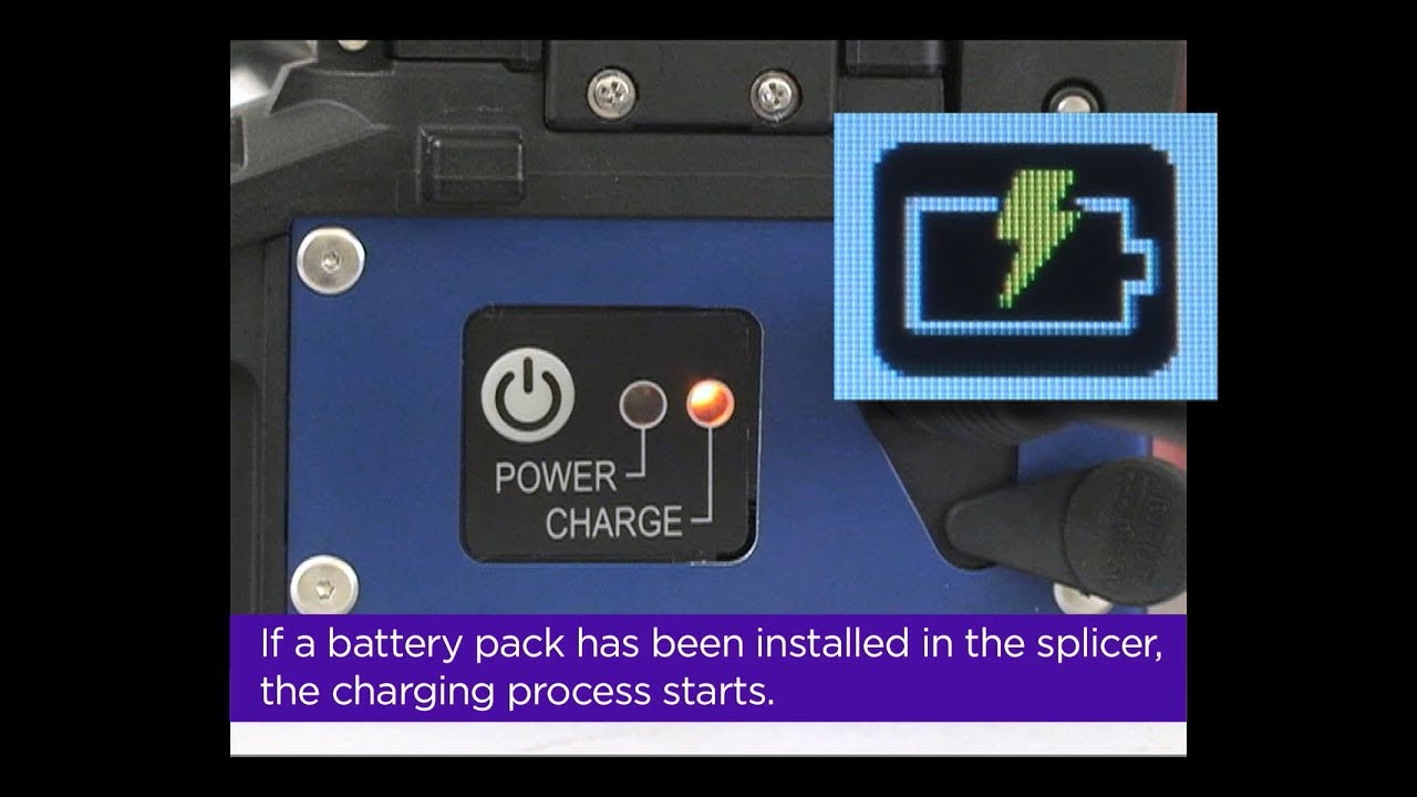 Charging the Battery Pack in the splicer (Help Video for TYPE-201eM4 ...
