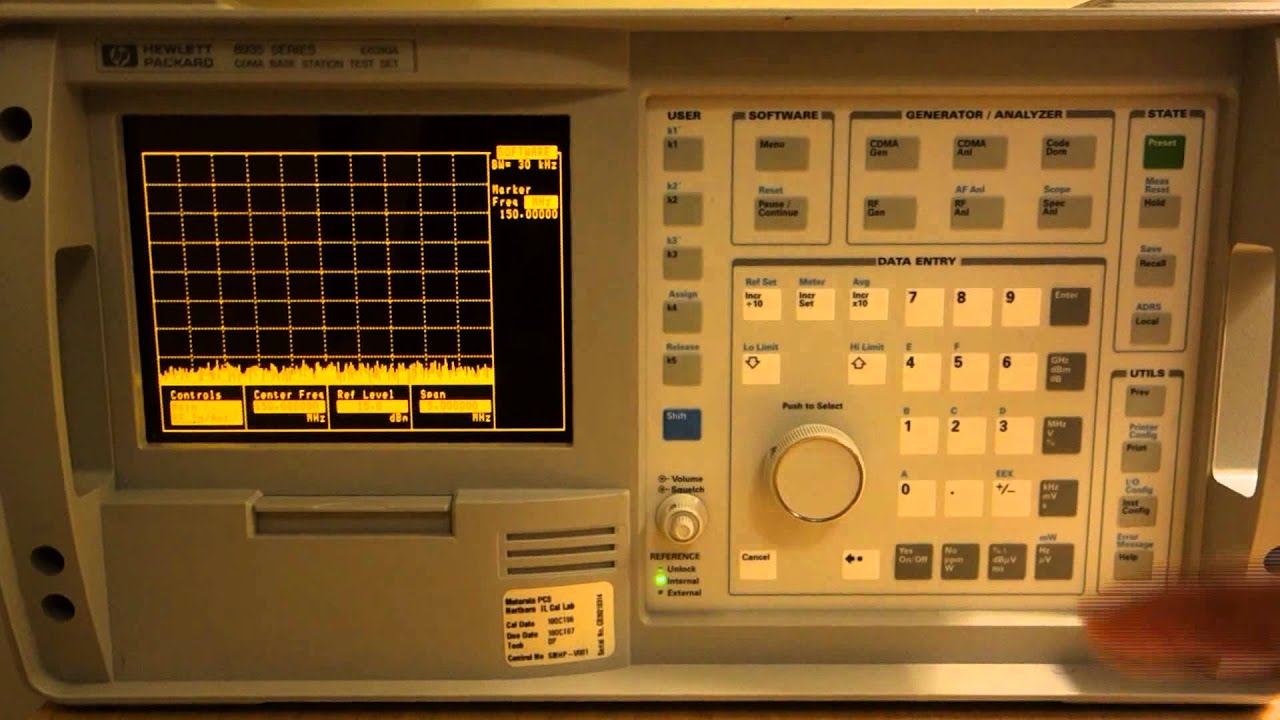 HP / Agilent CDMA Base Station test set , Model# E6380A - YouTube