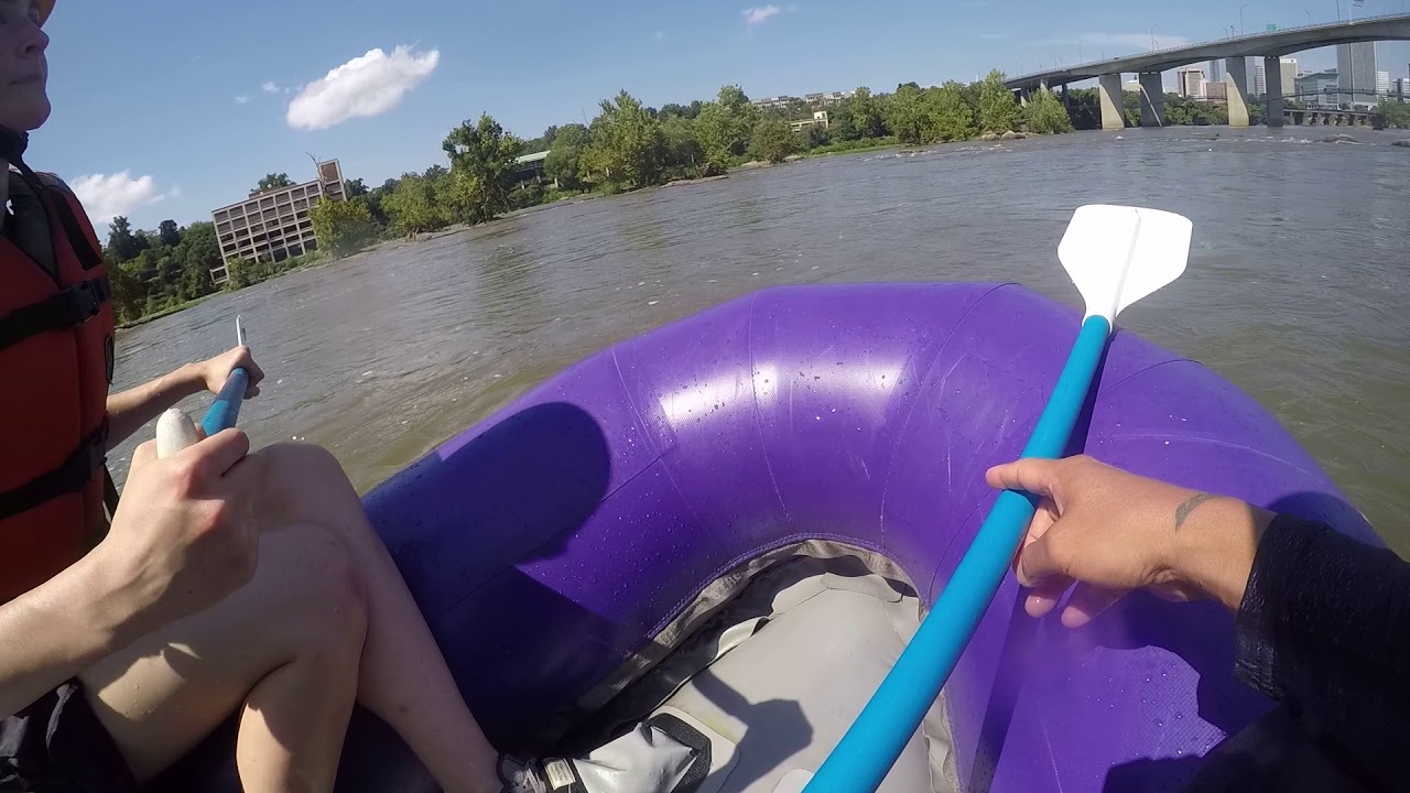 James river rafting with laura and emily - YouTube