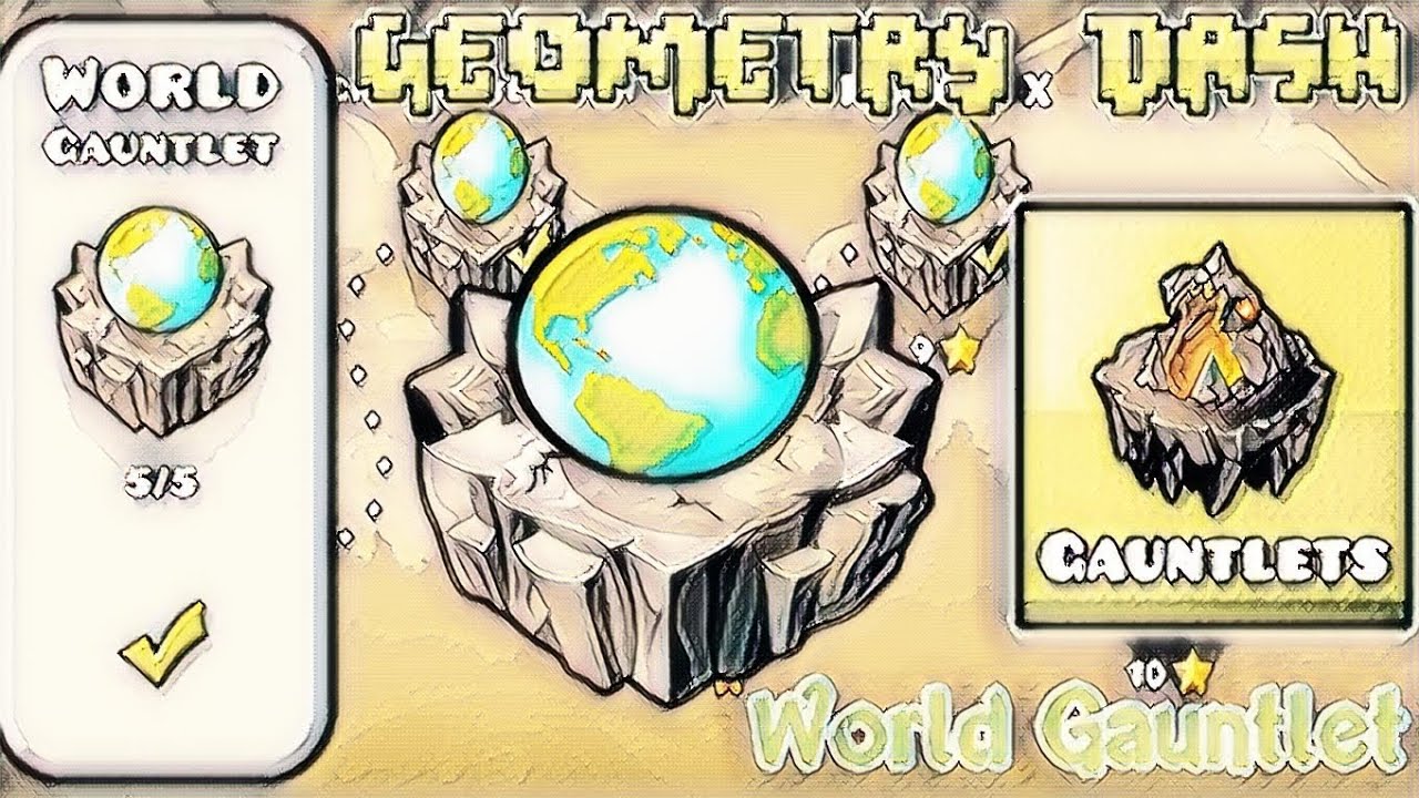 "World Gauntlet" Complete [All Coins] - Geometry Dash 2.2 Gauntlets ...