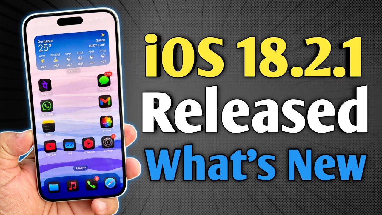 iOS 18.2.1 is Released - What's New - YouTube
