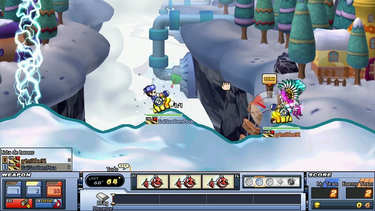 Gunbound Classic : GRUB 1 - 1 - YouTube