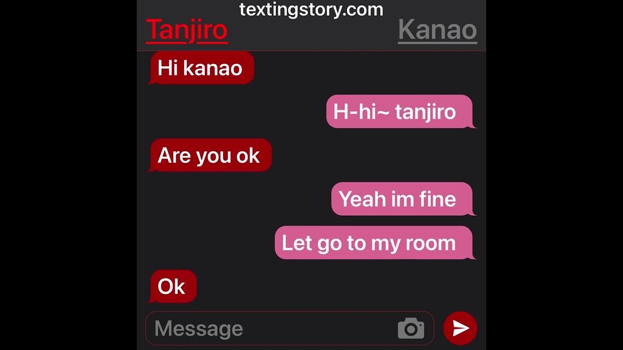 Demon slayer texting story Kanao x tanjiro - YouTube