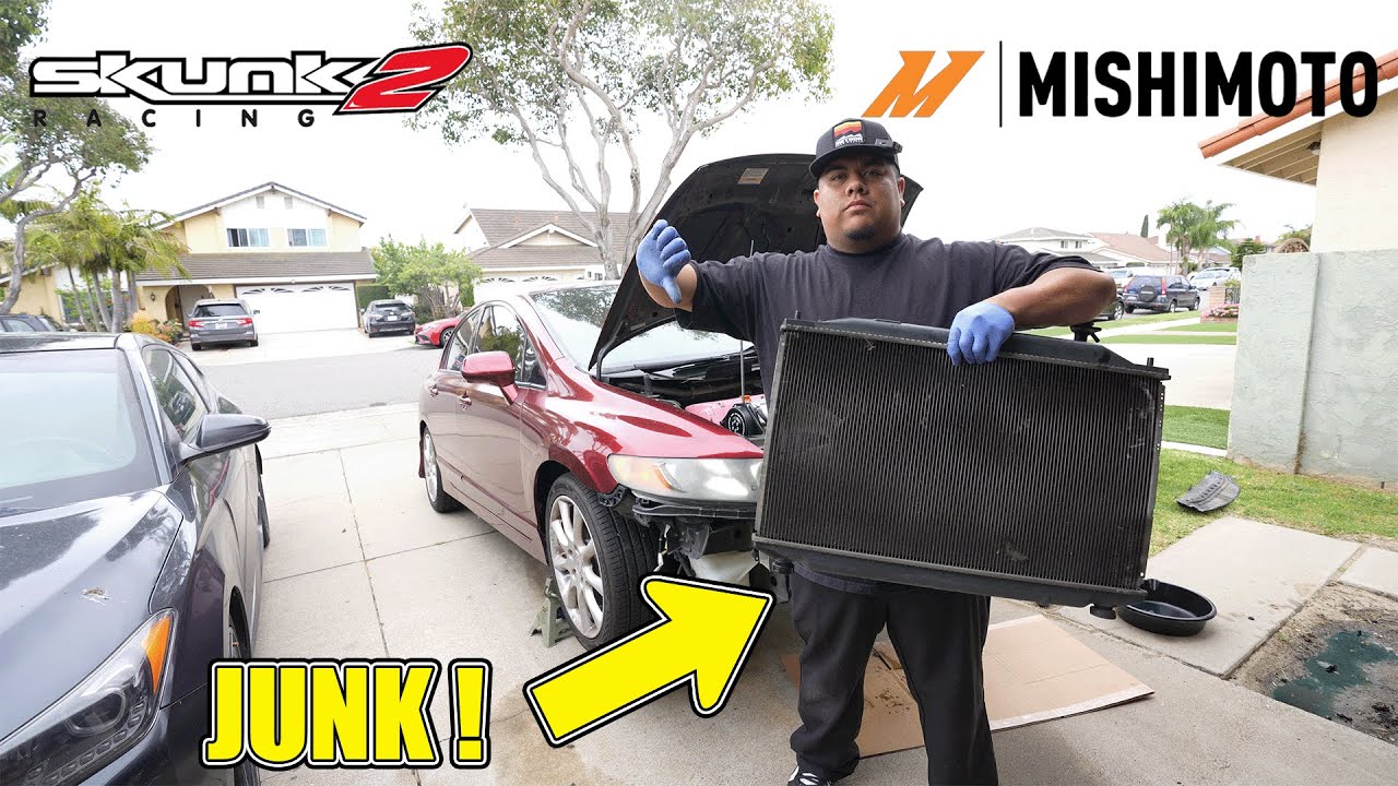 BOOSTED 8th Gen Civic Si Gets A New SKUNK2 RADIATOR and MISHIMOTO ...
