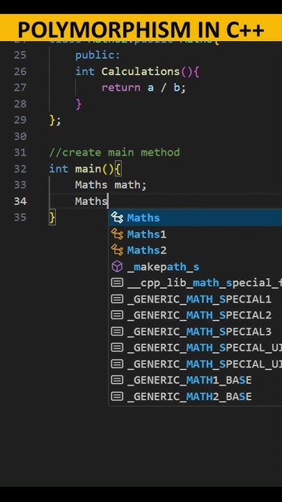 polymorphism in c++@ensolutions5210 #oop - YouTube