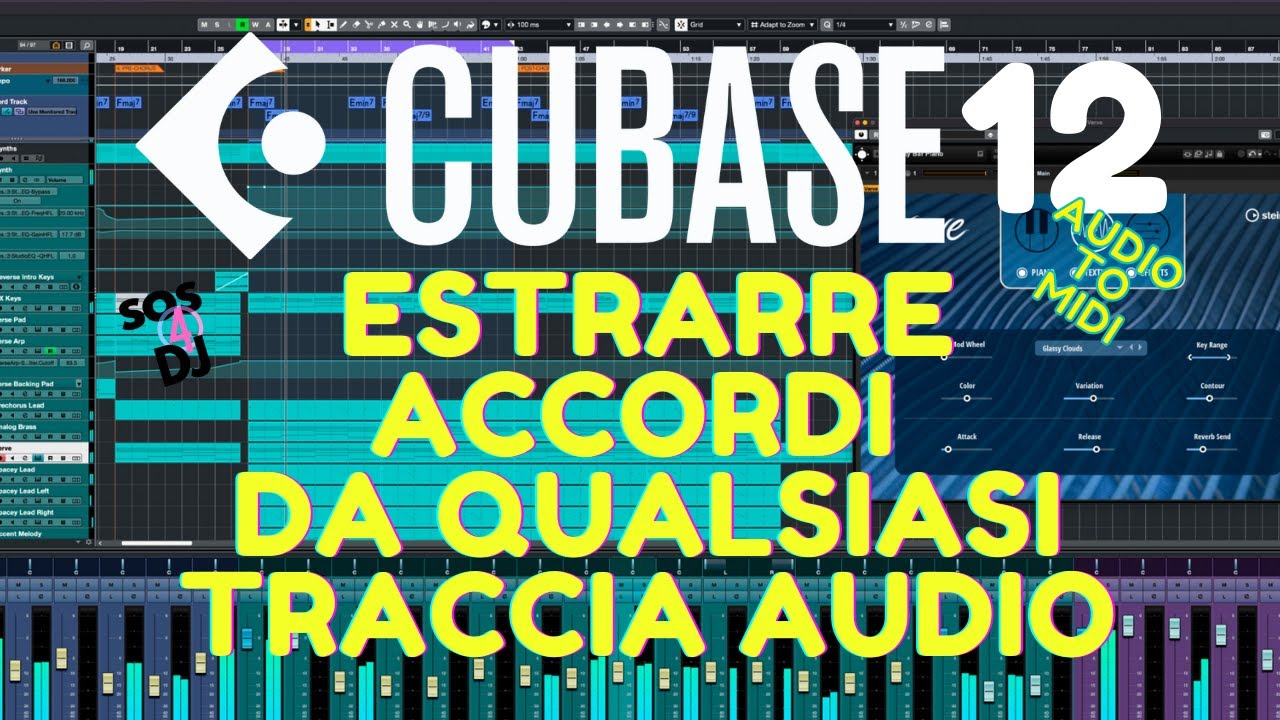 Cubase 12 Tutorial-Accordi da traccia audio a MIDI in un attimo - YouTube