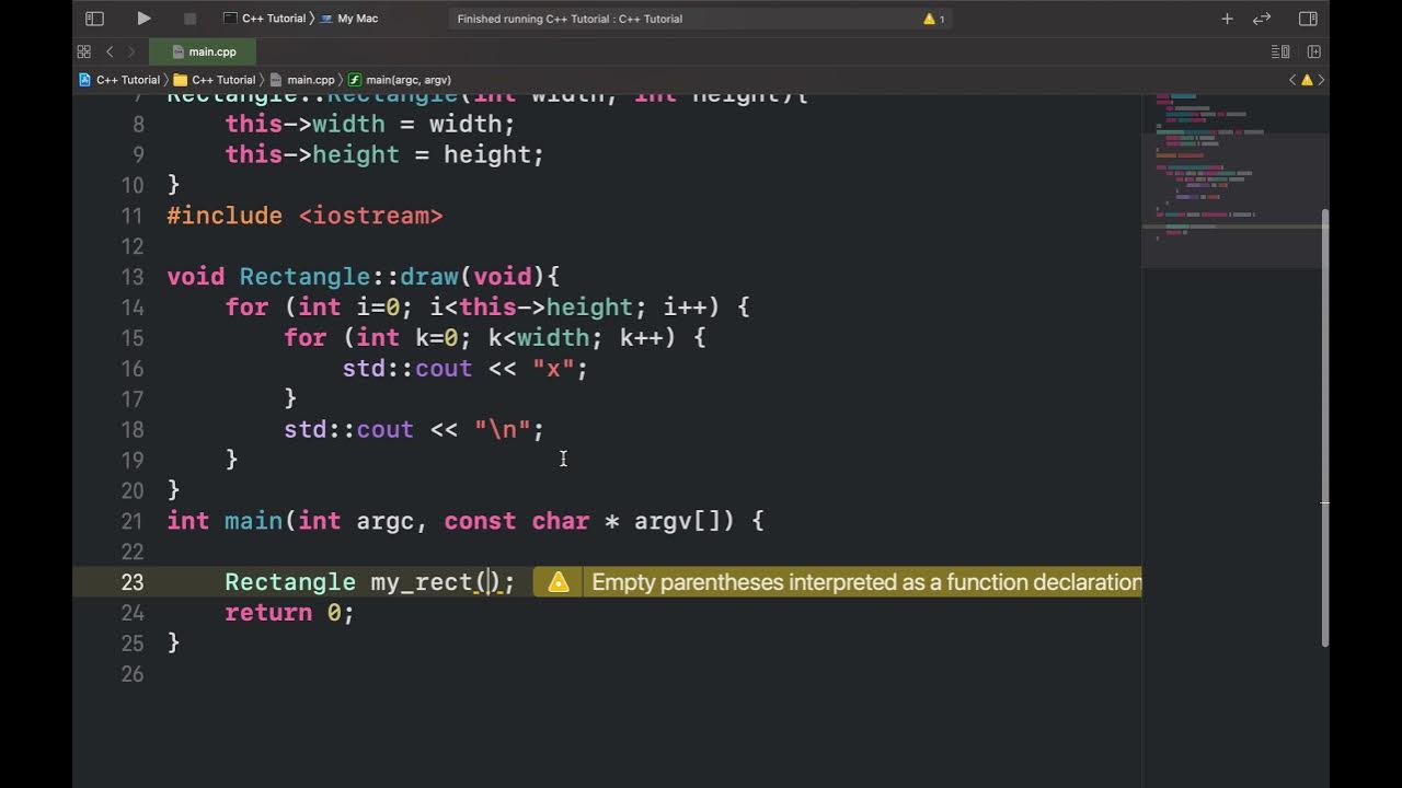 C++ Tutorial - Ein Rechteck ausgeben (Übungsaufgabe) - YouTube