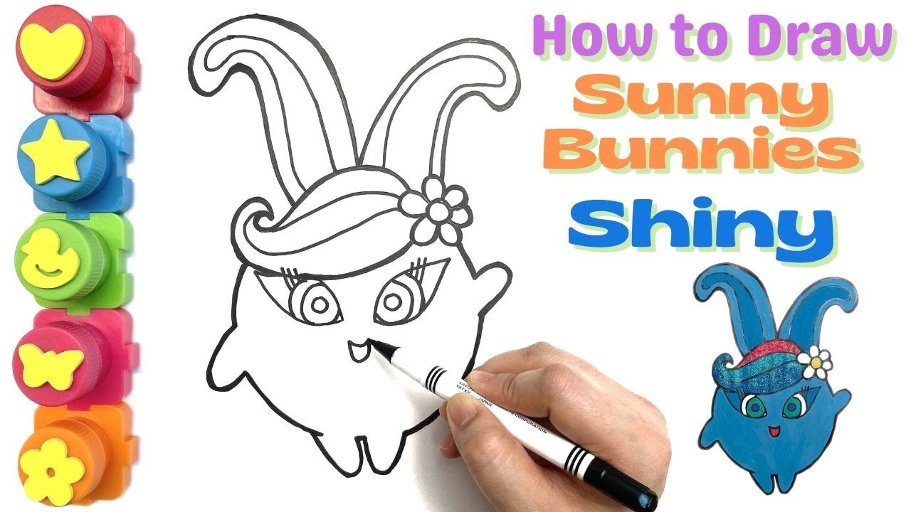 How to Draw Shiny of Sunny Bunnies | как нарисовать зайчик - YouTube