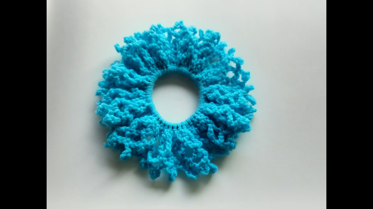 Crochet Scrunchie - fast and easy tutorial | How to crochet Scrunchie ...