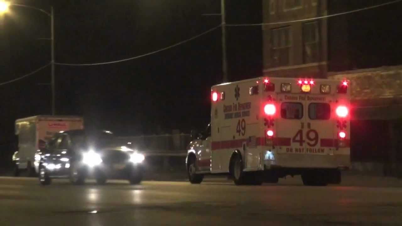 Chicago Fire Department Ambulance 49 Medical Response - YouTube