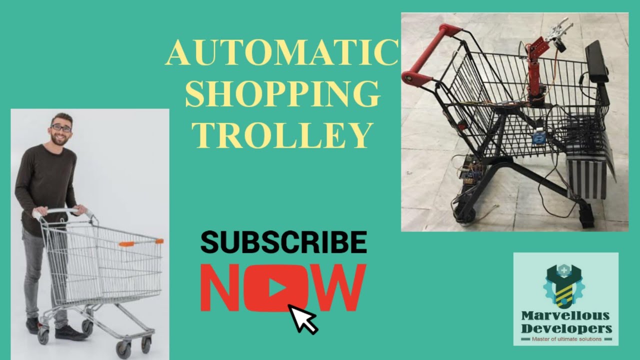 Automatic shopping trolley project# - YouTube
