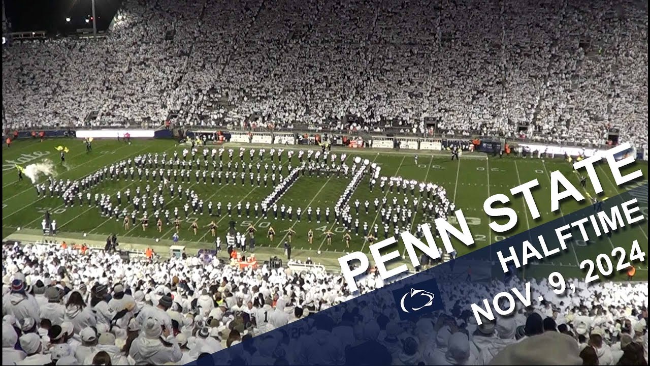 The Penn State Blue Band halftime show. 11/9/2024. - YouTube