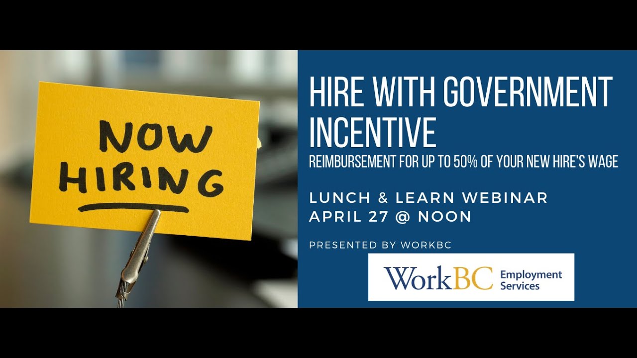Lunch & Learn Webinar: Hire with Government Incentive - YouTube