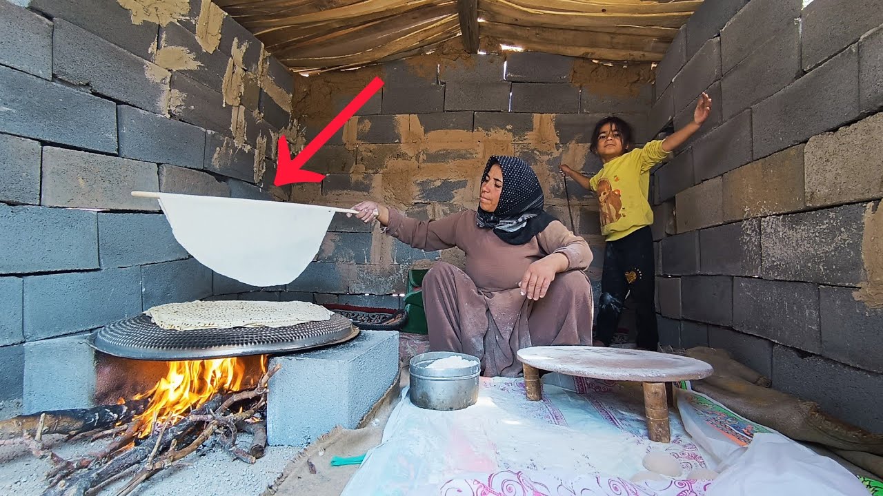 nomadic-life-lavash-bread-tiri-the-hardest-type-of-bread-youtube