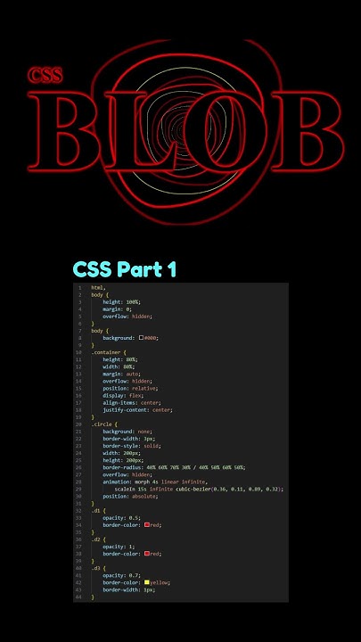 CSS Blob Animation, Blob animation using HTML and CSS #shorts #explorepage - YouTube