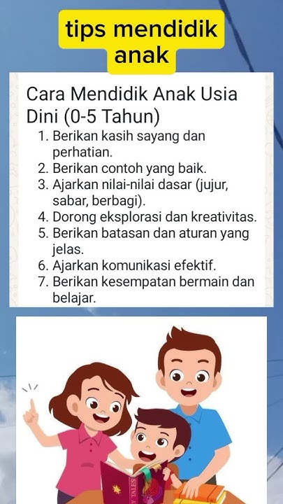 Cara mendidik anak usia dini #shorts #tentangislam - YouTube
