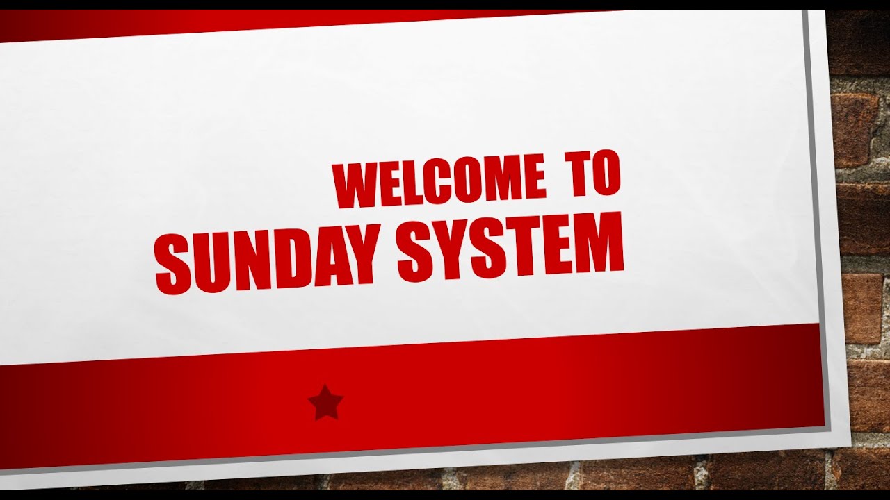SUNDAY SYSTEM 26 DEC - YouTube