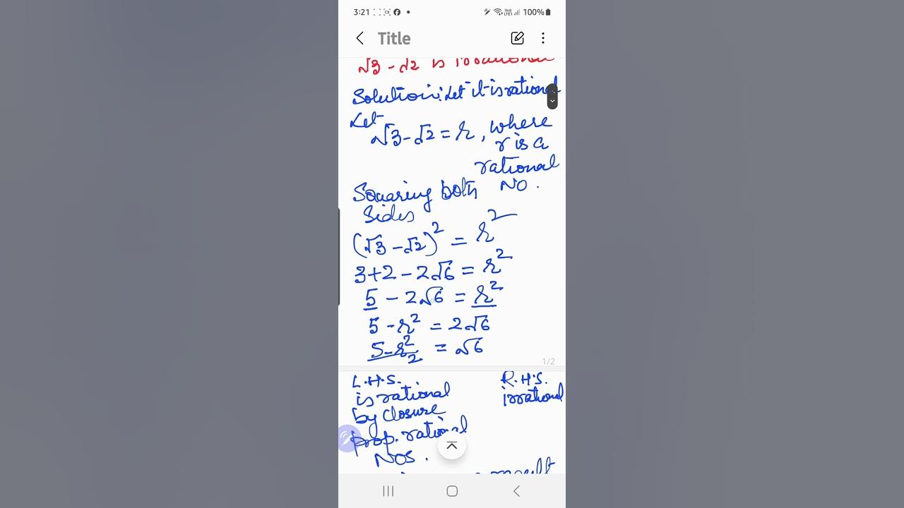 prove-that-root-3-root-2-is-irrational-youtube