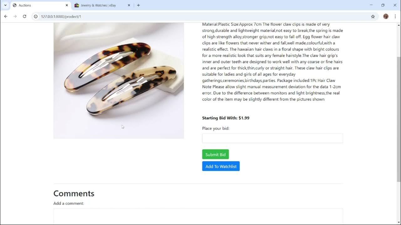 CS50 Web Programming with Python and Javascript | Project 2: Commerce ...