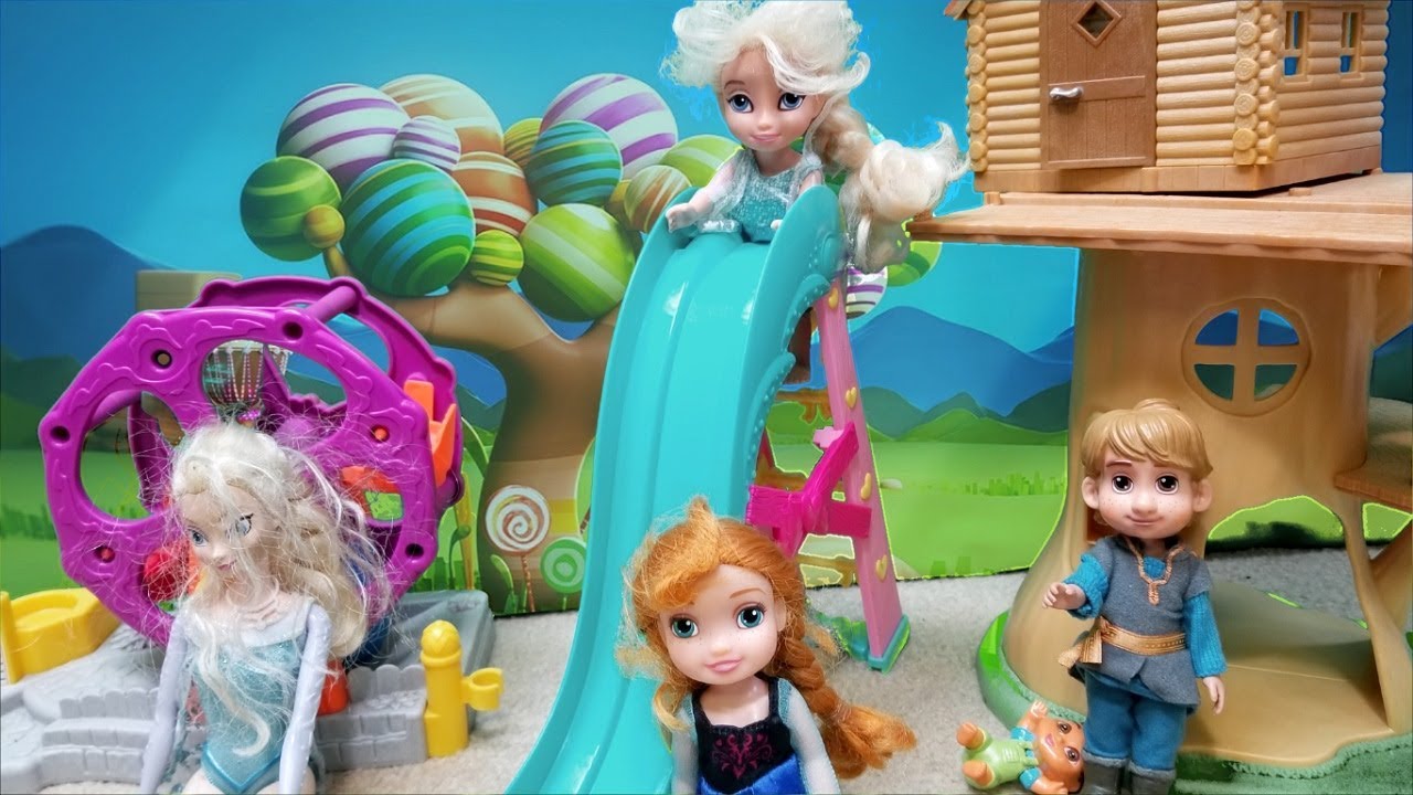 Playground Playtime! Elsia and Annia Toddlers Videos - YouTube