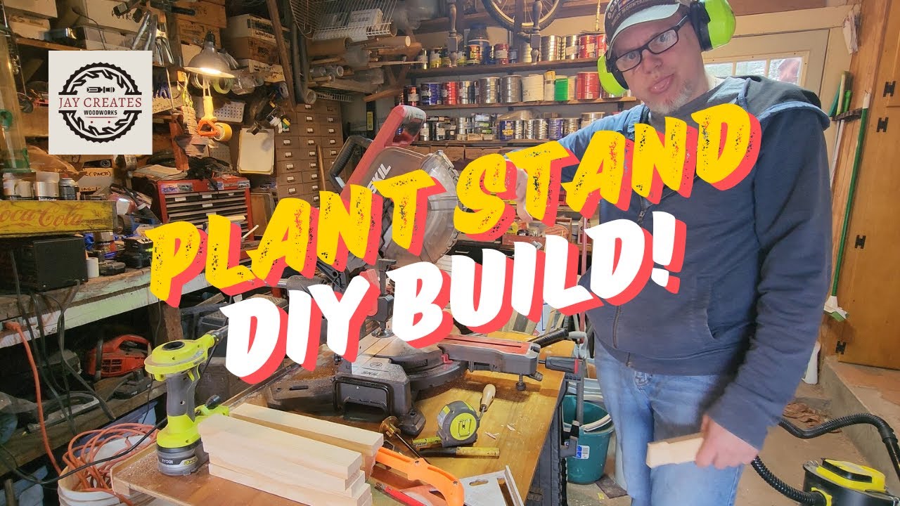 How to build a plant stand - DIY Plant Stand Build - 🪚🪵 - YouTube