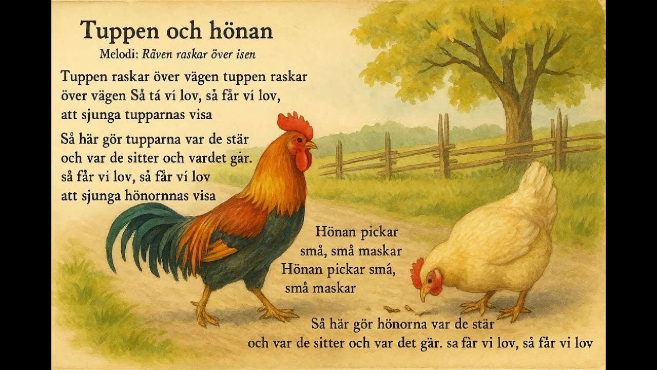Tuppen och Hönan (UnicornLove) Svenska Klassiker - YouTube