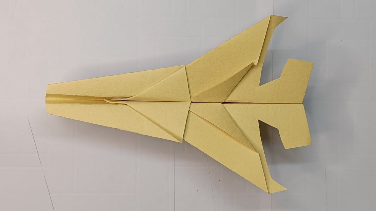 How to make paper jet plane - YouTube