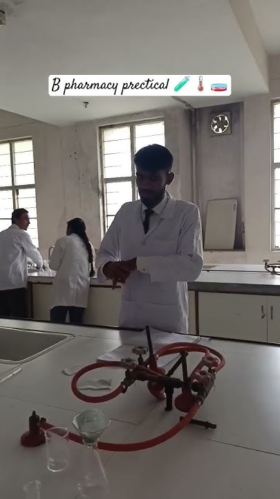 b pharmacy practical lab 🧪🧫 #shortvideo #vlog #collegedays #chemistry - YouTube