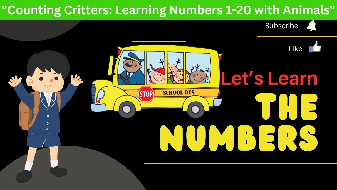 "Counting Critters: Learning Numbers 1-20 with Animals" - YouTube