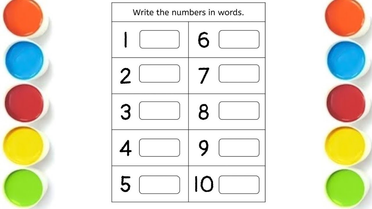 1 to 10 Number Names for Kids | Counting 1–10 | Learn Number Names ...