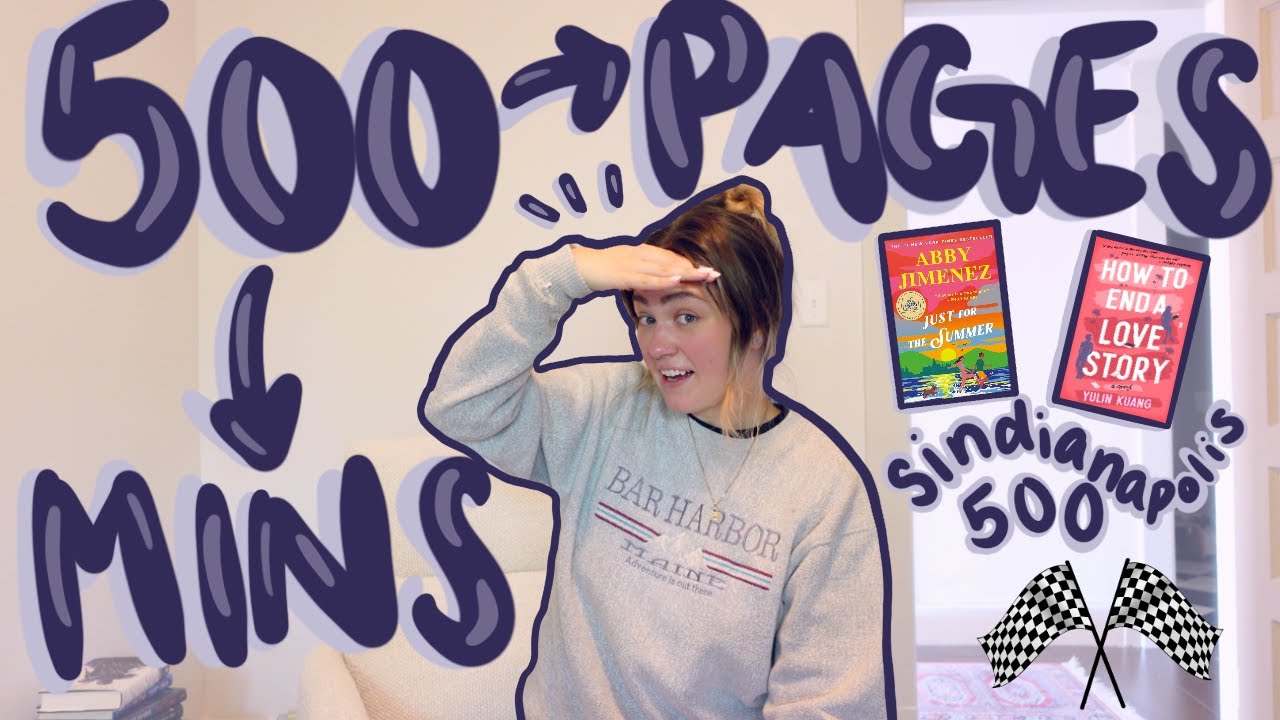 reading 500 pages in 500 minutes😅👀 | syndianapolis 500🏁 - YouTube