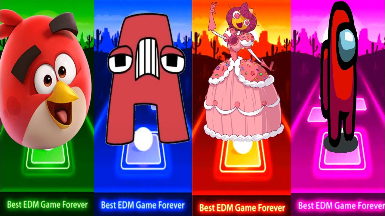 Angry_Birds🆚Alphabet_lore_3D🆚Princess_Loolilalu_🆚Among_Us🌸Who is best ...