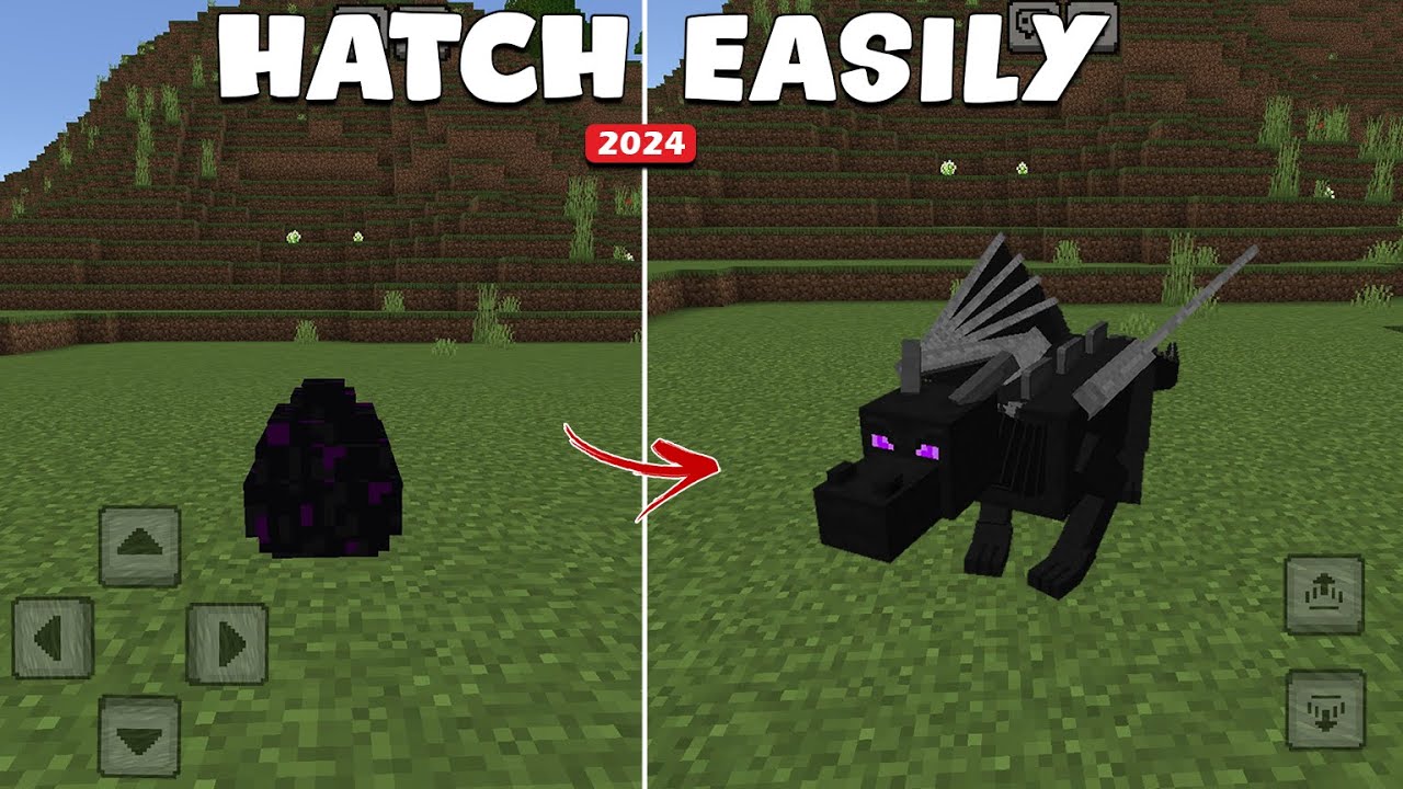 How to Hatch Ender Dragon Egg Minecraft Pocket Edition (REAL!) - YouTube