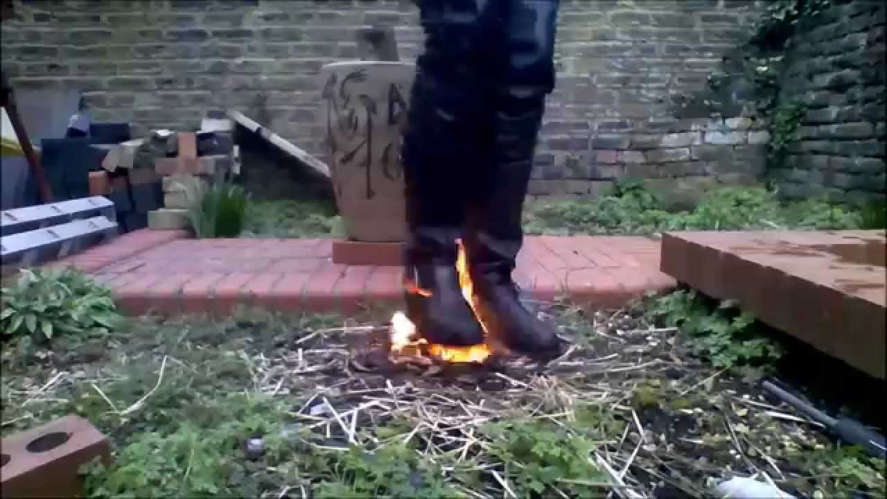 Stomping on fire - YouTube