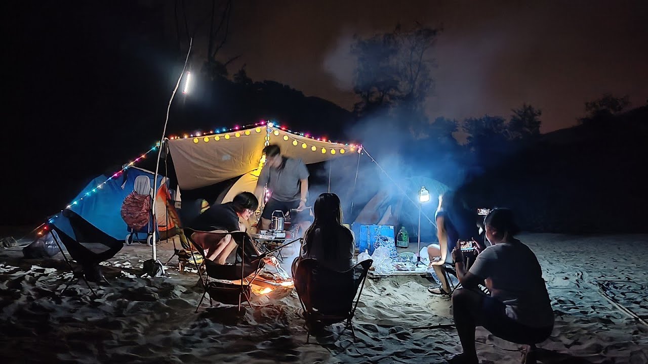 Overnight Camp at Pui O Beach! 🌊🏕️ #adventure #nature #camping # ...