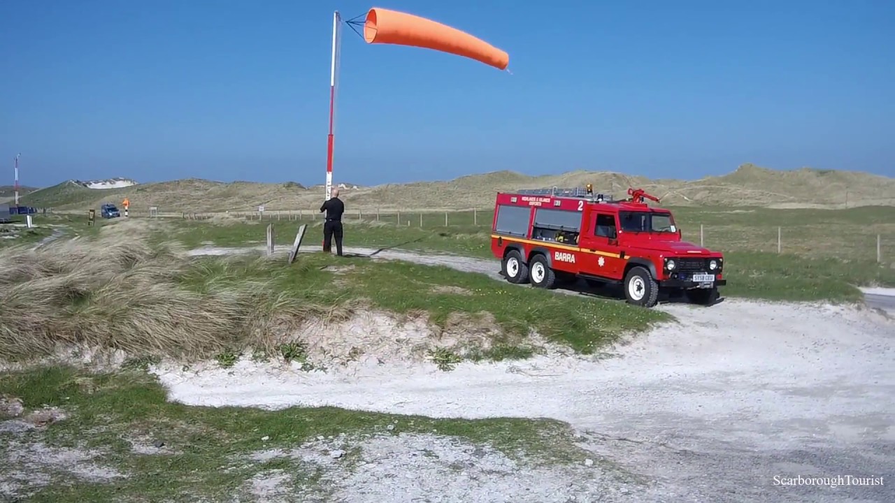 Barra Airport, Scotland - a unique airport on a beach - YouTube