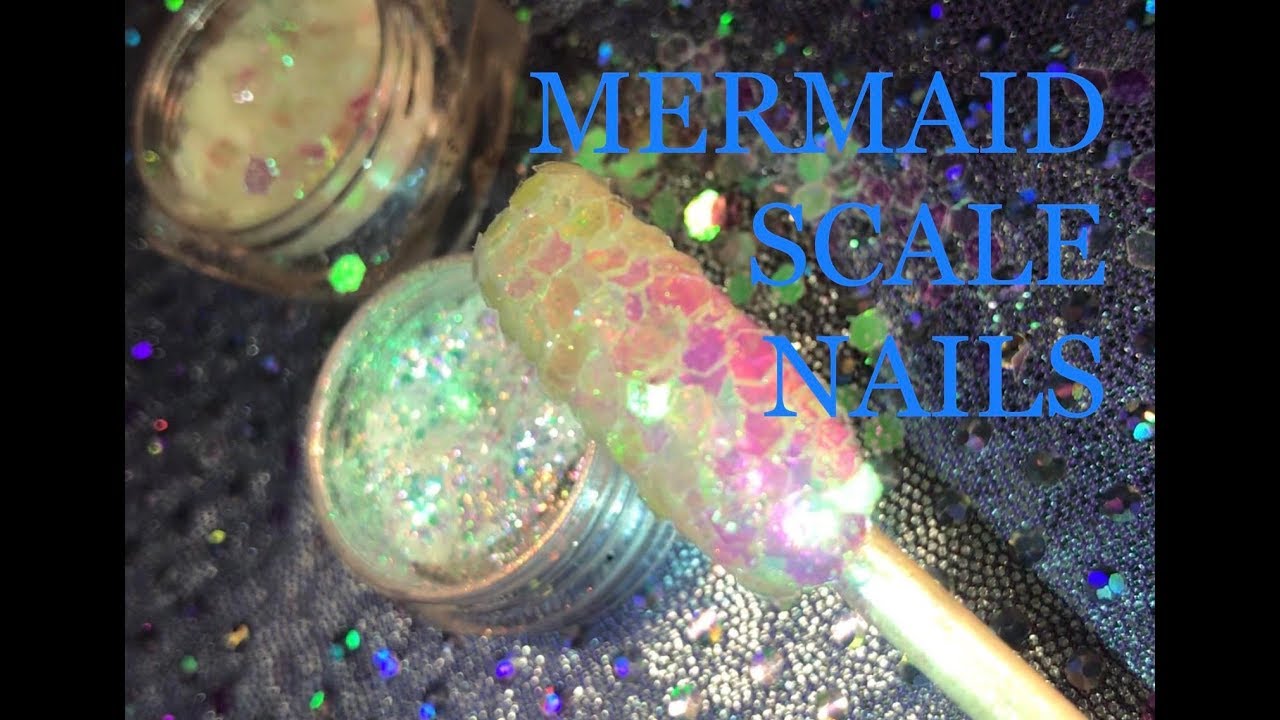MERMAID SCALE EFFECT NAILS !! (NEW TRENDING NAIL DESIGN) - YouTube