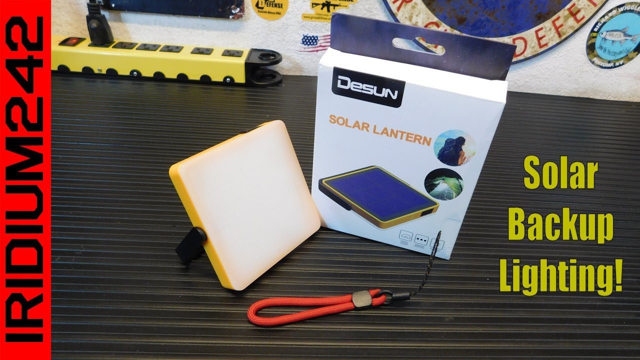 Prepper Lighting: Desun Solar Camp Lantern - YouTube