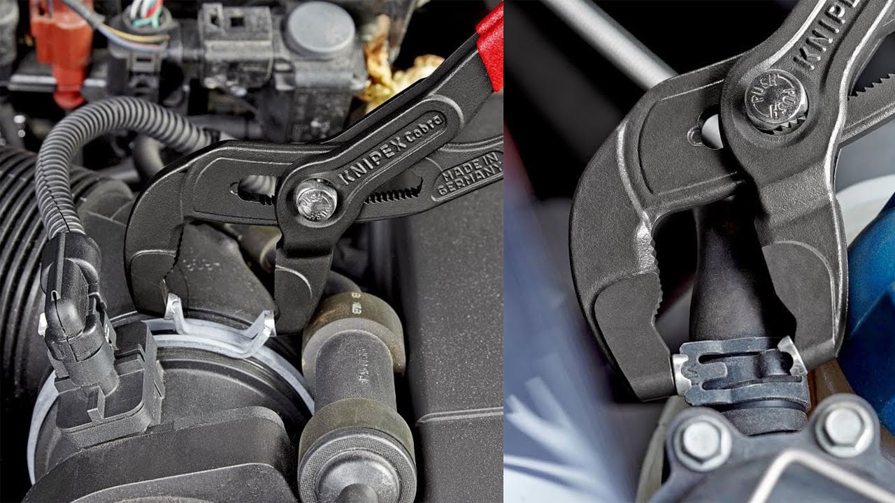 Cleste pentru cleme cu arc furtune auto, automotive, KNIPEX 8551250A ...