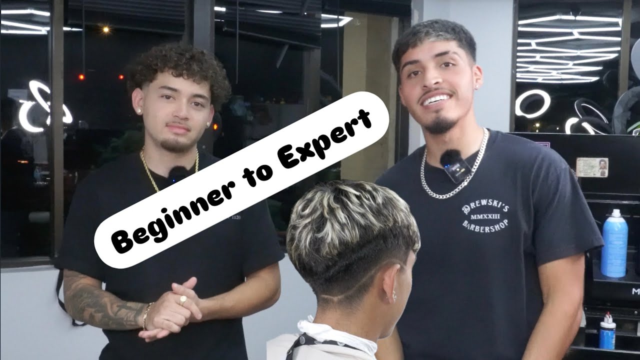 TURNING BEGINNER BARBER INTO AN EXPERIENCED BARBER - YouTube