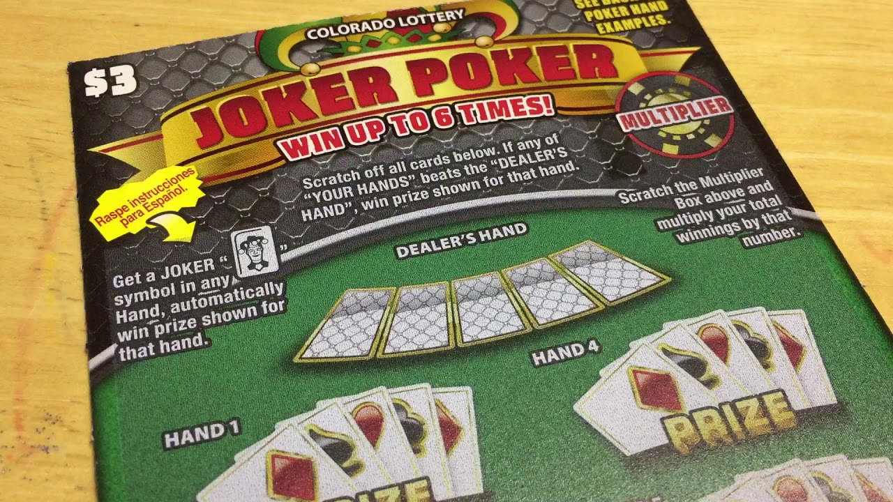 $3 Colorado Lottery Poker Scratch Ticket - YouTube