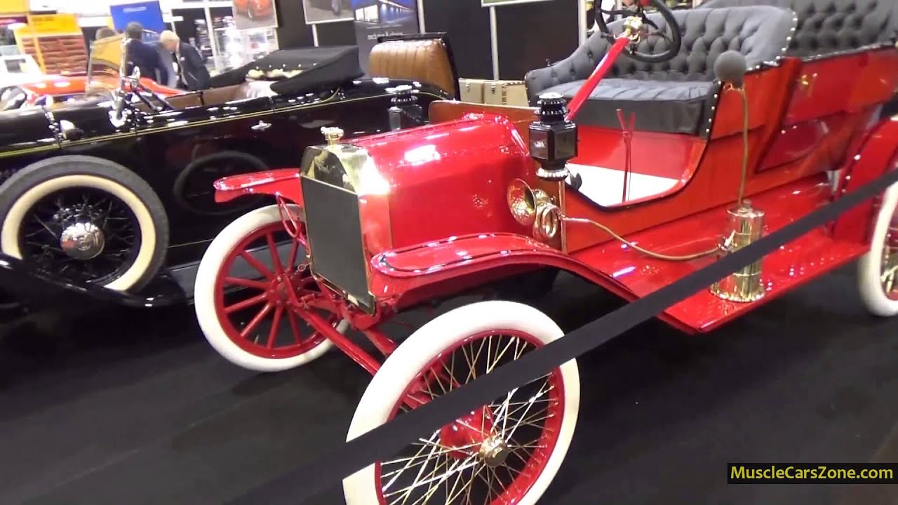 Red 1910 Ford Model T Touring Tin Lizzy Antique Car - 2014 Essen Motor ...
