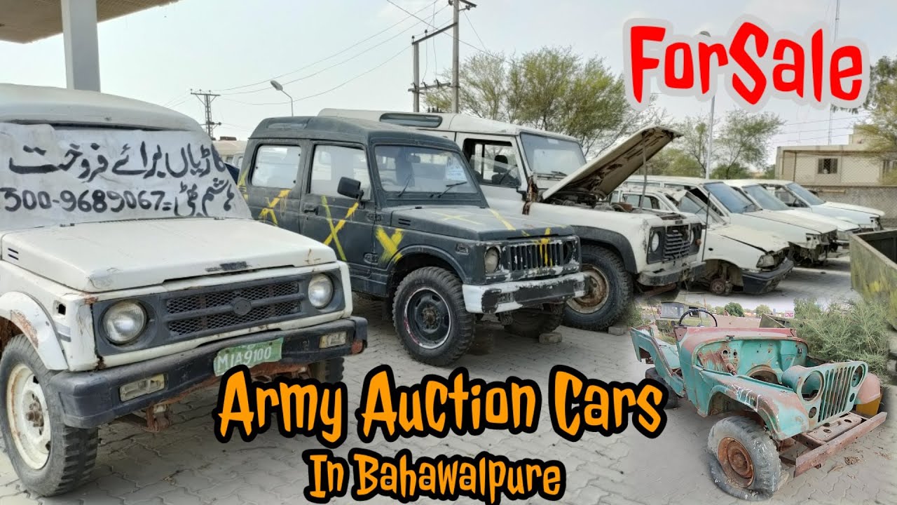 Army Auction Cars & Jeeps || ForSale In Bahawalpure - YouTube