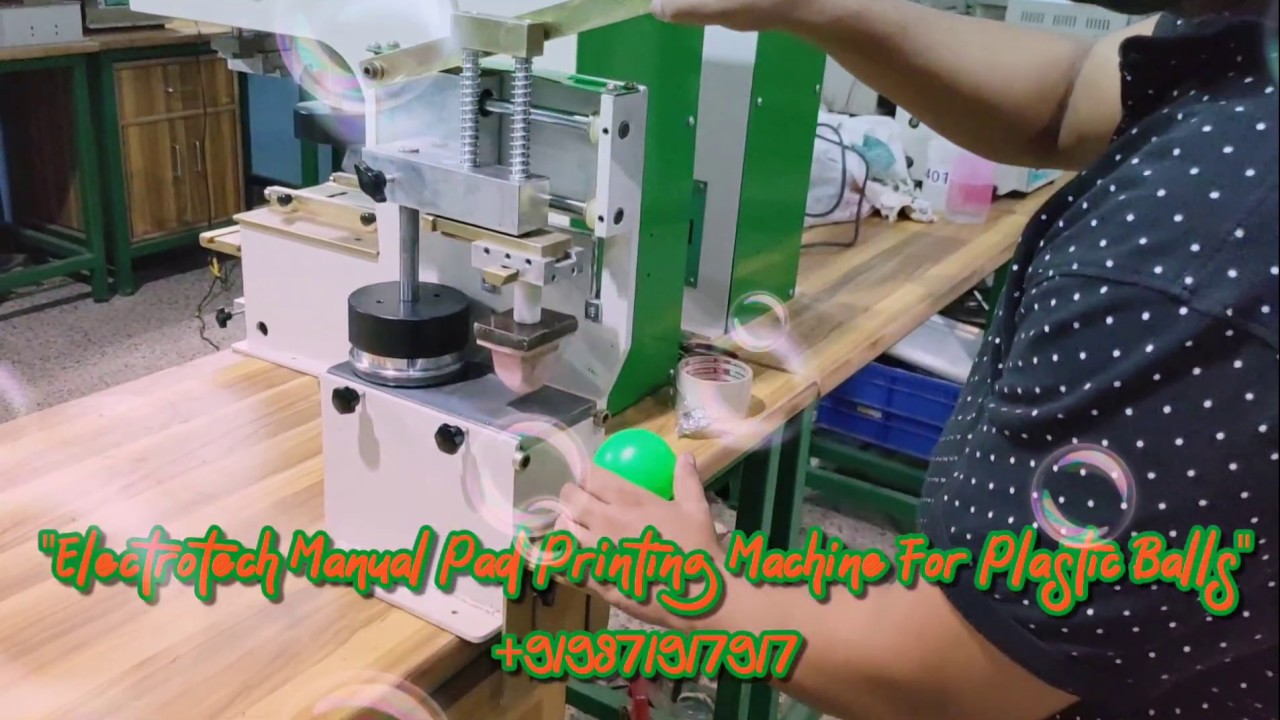 Plastic Ball Manual Printing Machine +919871917917 - YouTube