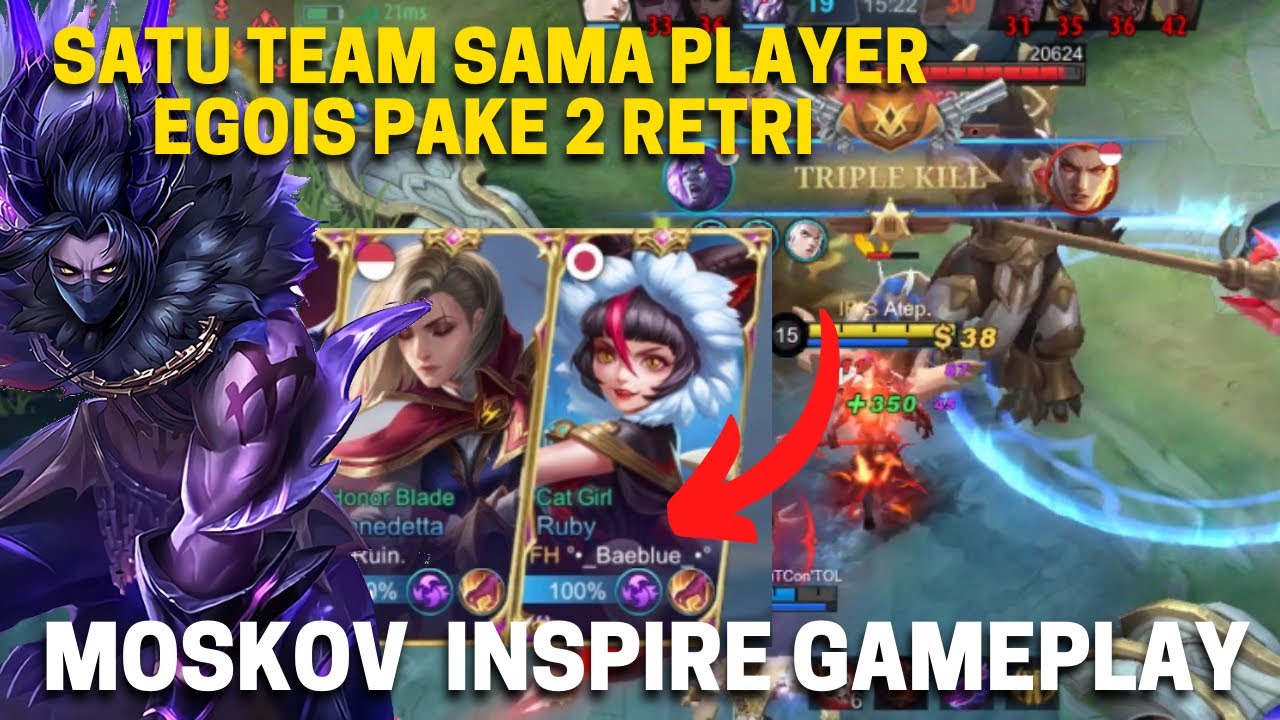 SOLO RANK MOSKOV KETEMU PLAYER EGOIS PAKE 2 RETRI - MOBILE LEGENDS ...