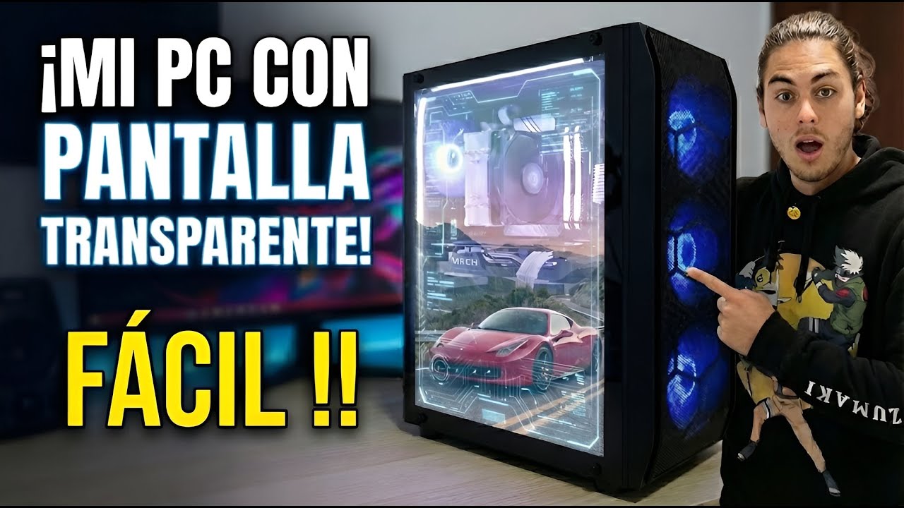 PANTALLA TRANSPARENTE en mi PC Gaming (Snowblind Mod) Paso a Paso - YouTube